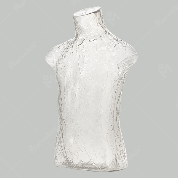 UNISEX (AGE 5-6) TORSO – FROSTED CLEAR UNIQUE PAPER MACHE FINISH ...
